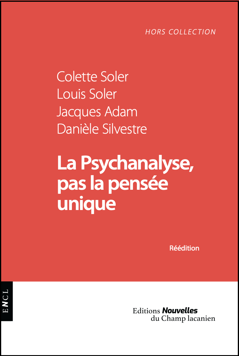 Colette Soler – Editions Nouvelles du Champ lacanien